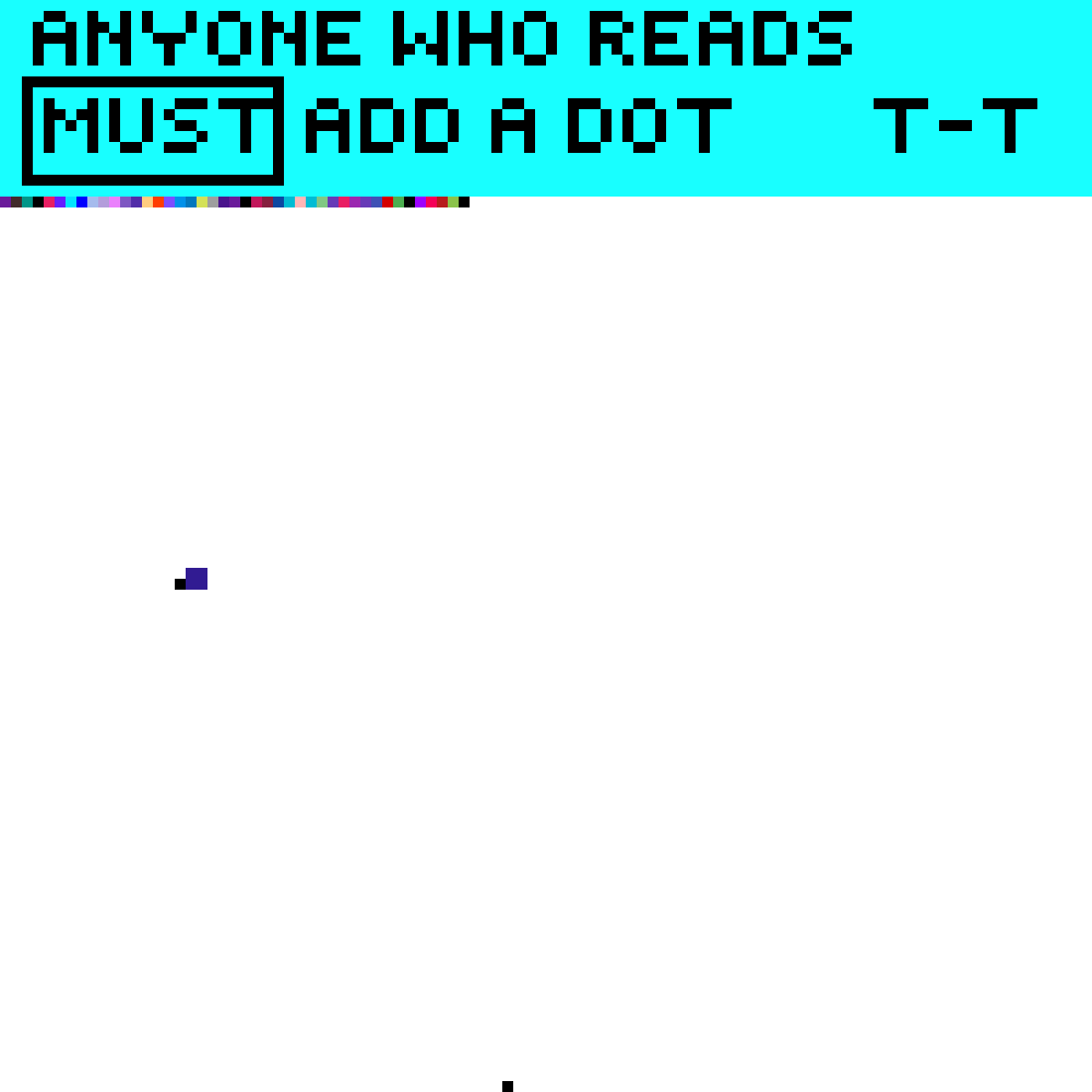 Pixilart - add a dot if you read by Bellusally