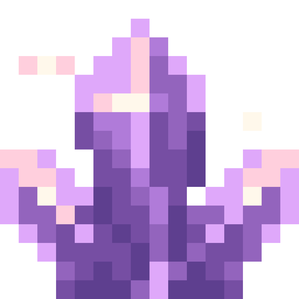 Pixilart - Amethyst Cluster by Polar34