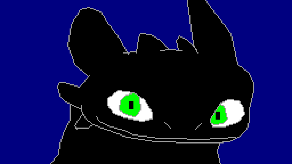Editing toothless - Free online pixel art drawing tool - Pixilart