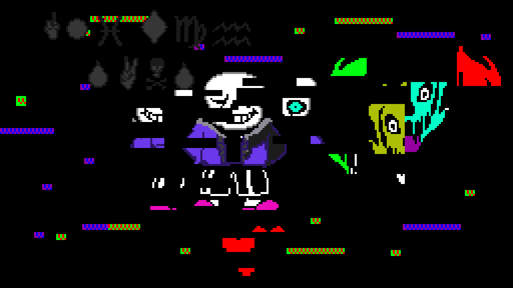 Pixilart - glitch sans by GordoThaCreator