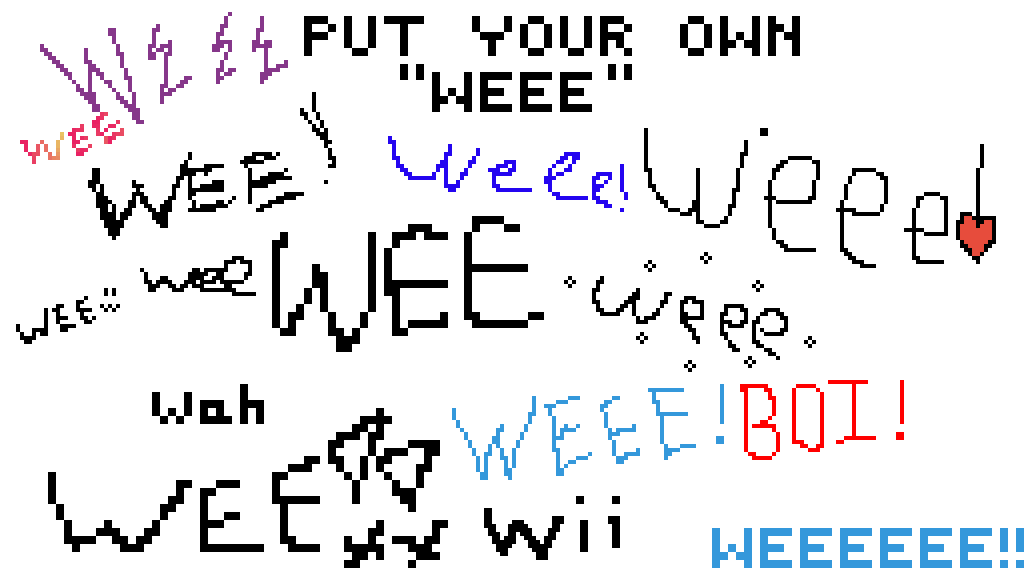Editing Weeee - Free online pixel art drawing tool - Pixilart