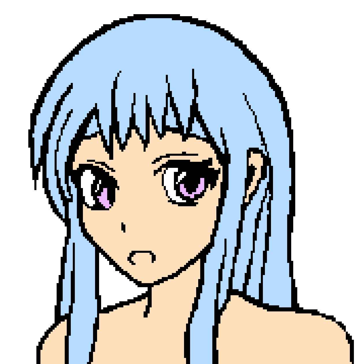 Pixilart - template i panted cutely by xiomara