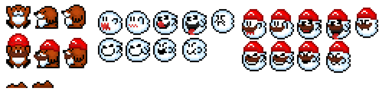 Pixilart - Boo and Mole sprites by AstroPuff
