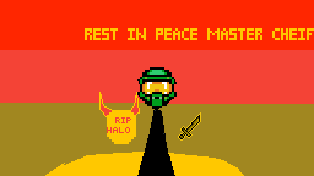 Pixilart - rip master chief by feyer