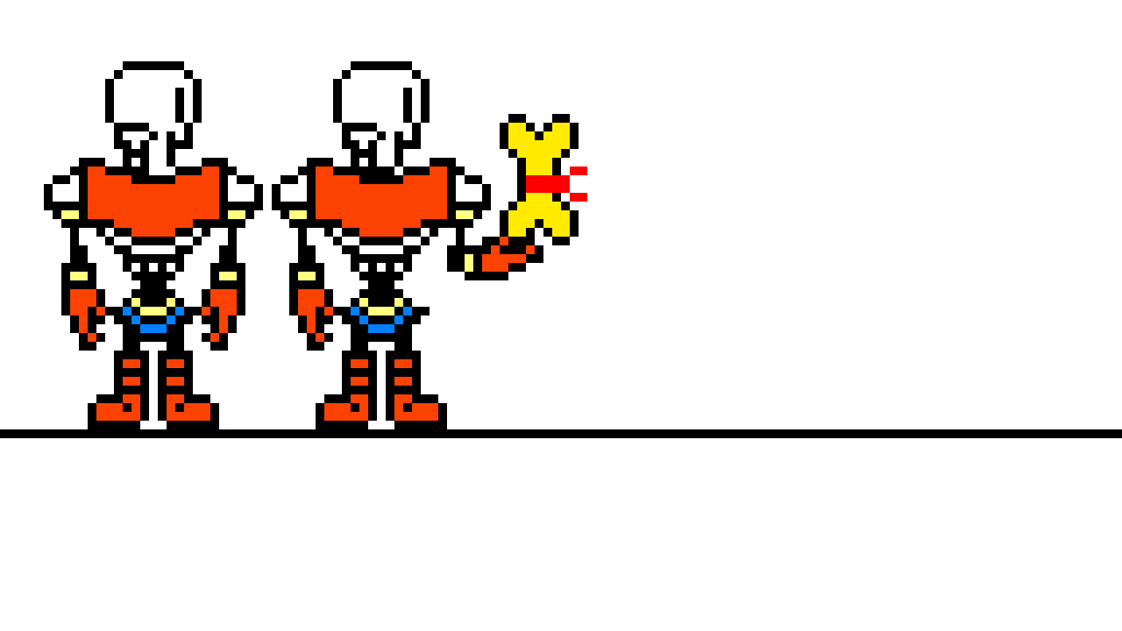 Pixilart - Papyrus Sprites #2 by Finnasdf