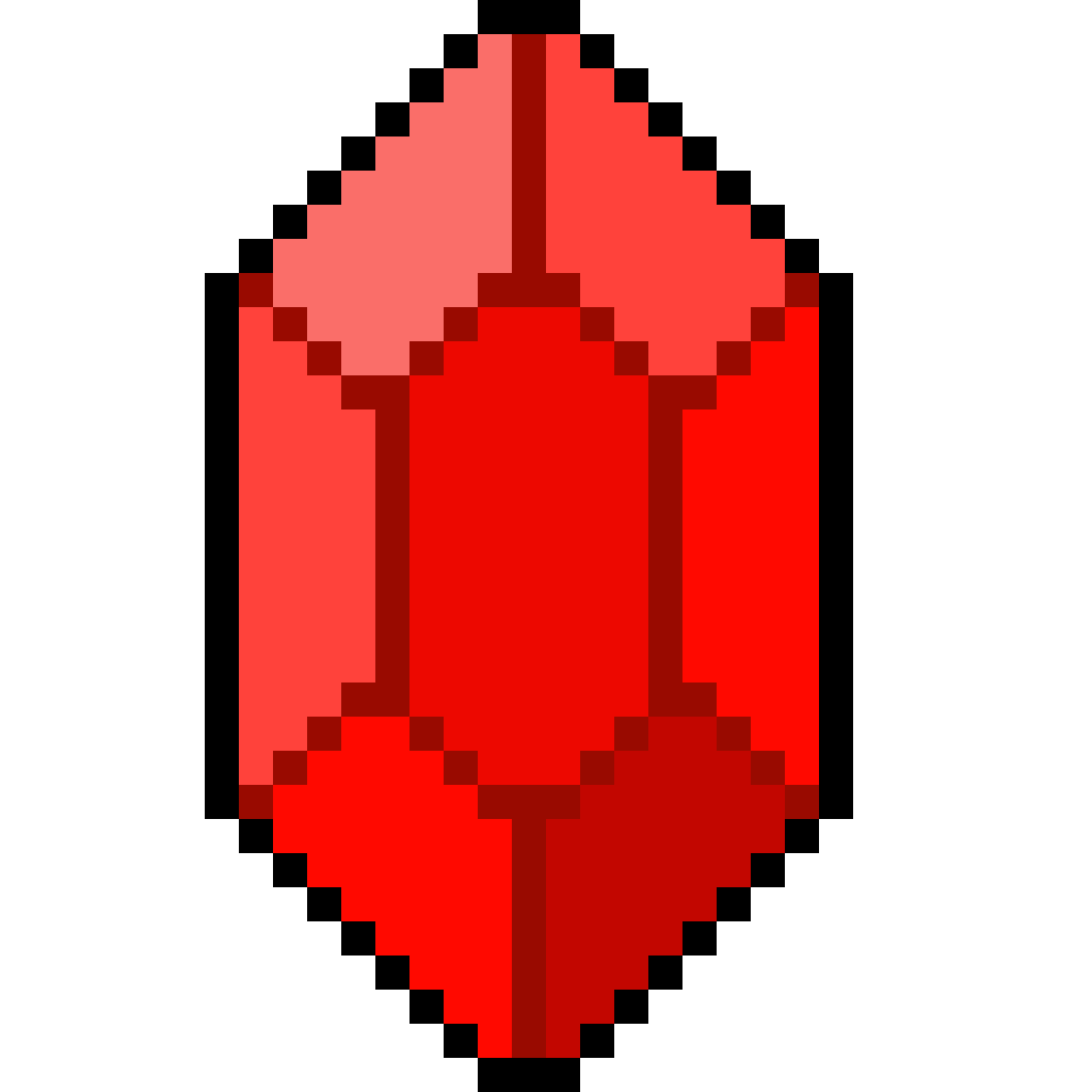 Pixilart - Attempted ?Power Ruby (Rupee) by aRandomChii