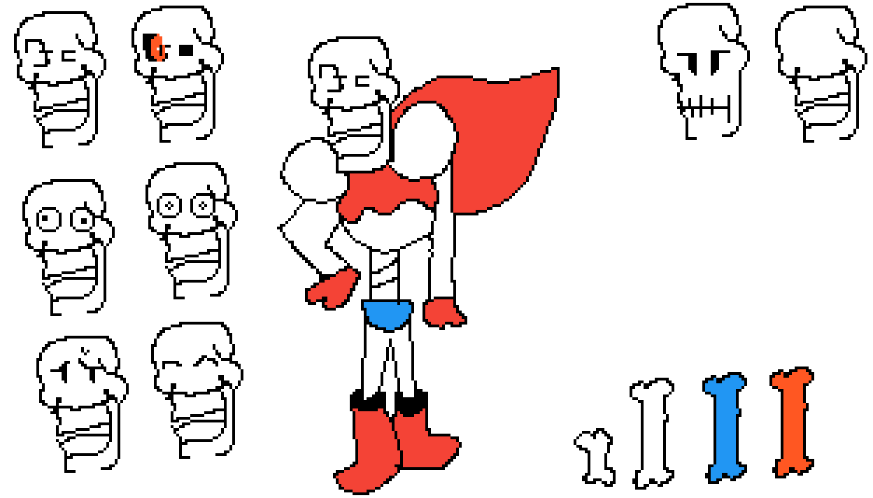 Pixilart - ut pap base by SpongeBob-fan-1