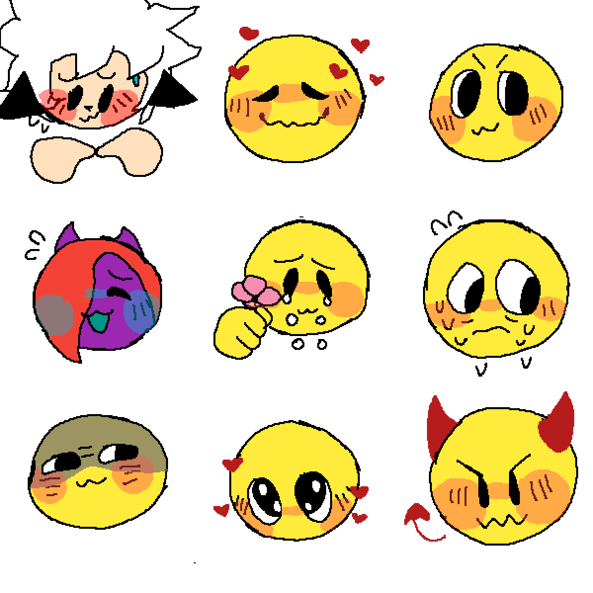 Pixilart - emoji base by Star-medcat