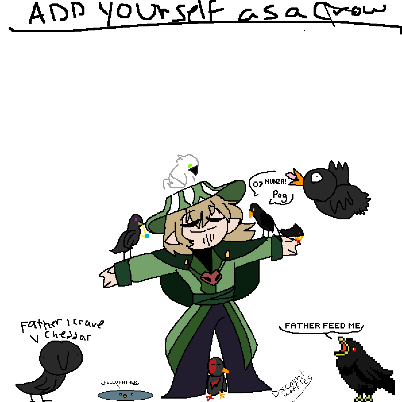 Pixilart - CROW FATHER by spacecat13579