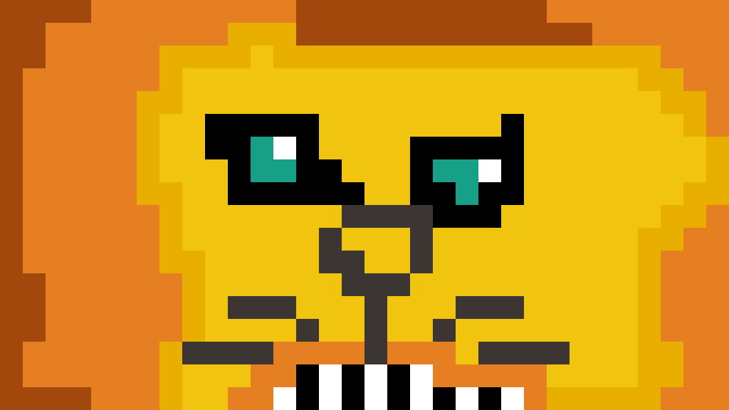 Pixilart - Lion low quality by Anonymous