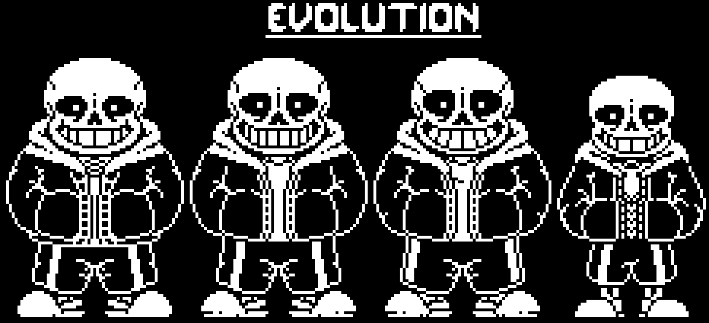 Pixilart - Custom Sans Evolution by SpongeDrew