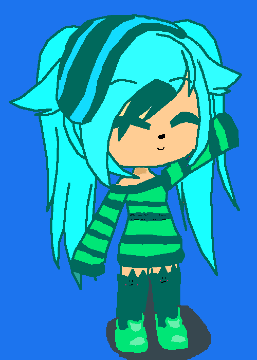 Editing my oc is cute now - Free online pixel art drawing tool - Pixilart