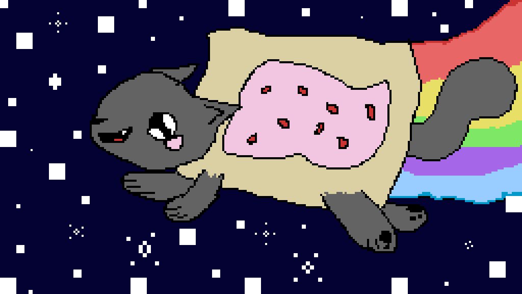 Editing Nyan Cat - Free online pixel art drawing tool - Pixilart