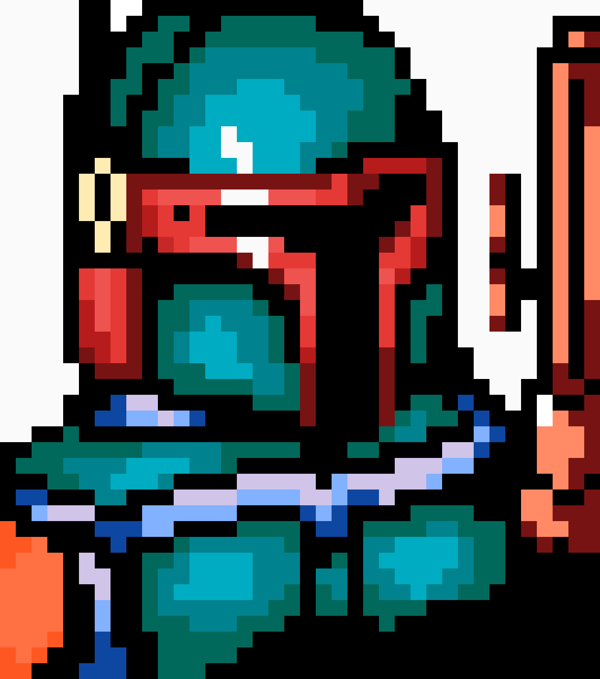 Editing Mando Boba Fett - Free online pixel art drawing tool - Pixilart