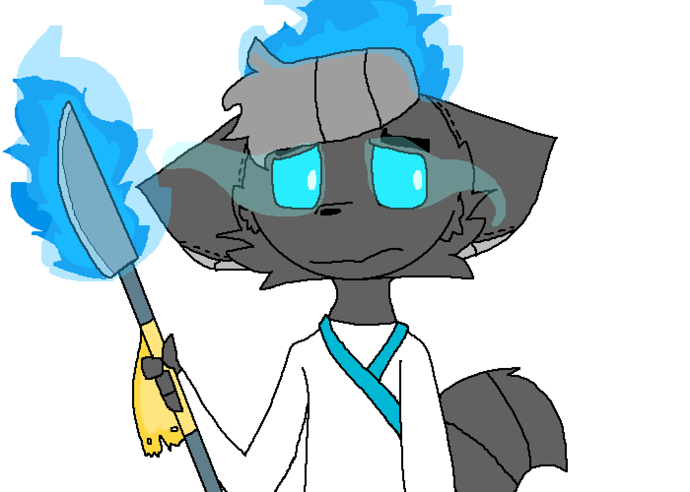 Pixilart - Zane with the staff by A-fox-named-nix