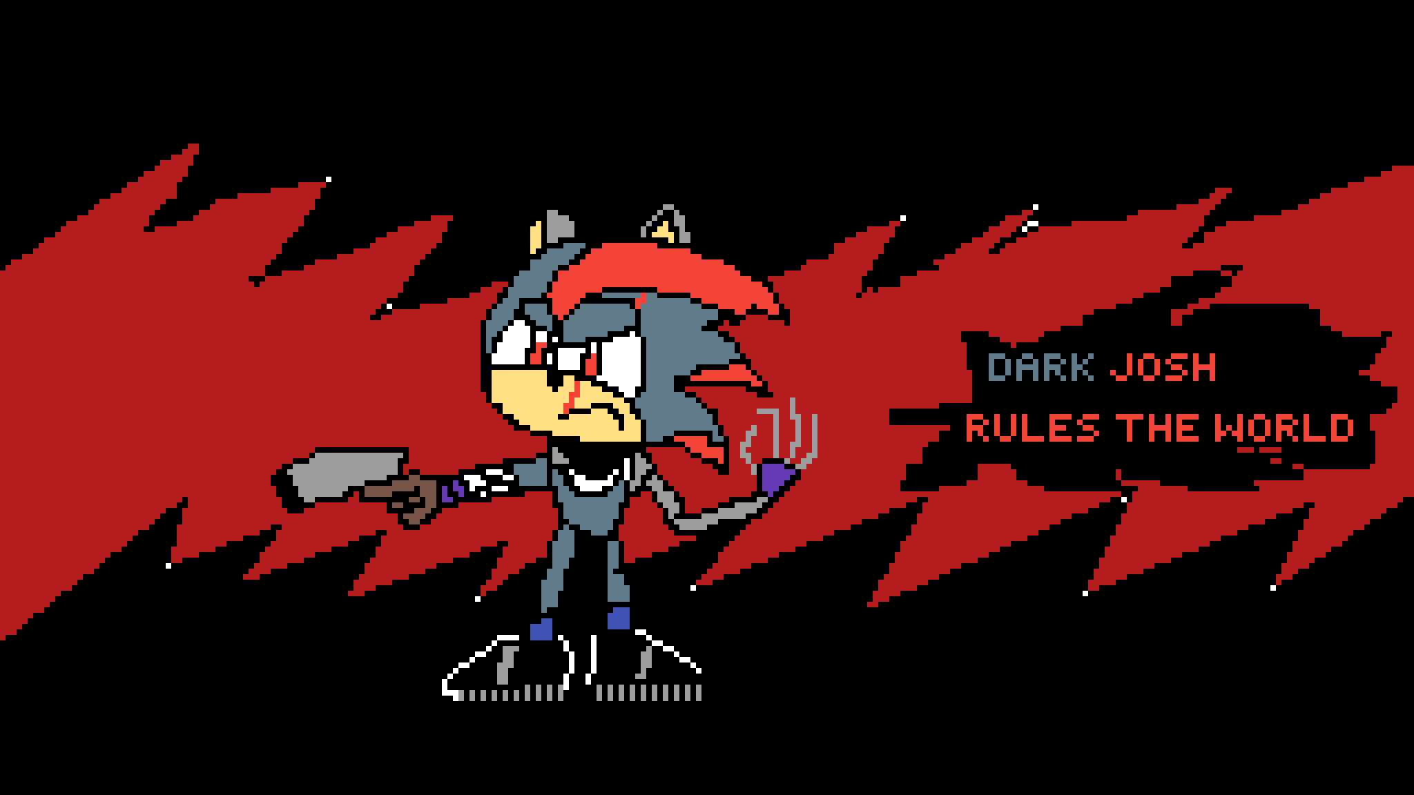 Pixilart - dark josh in smash by Josh-the-hedge