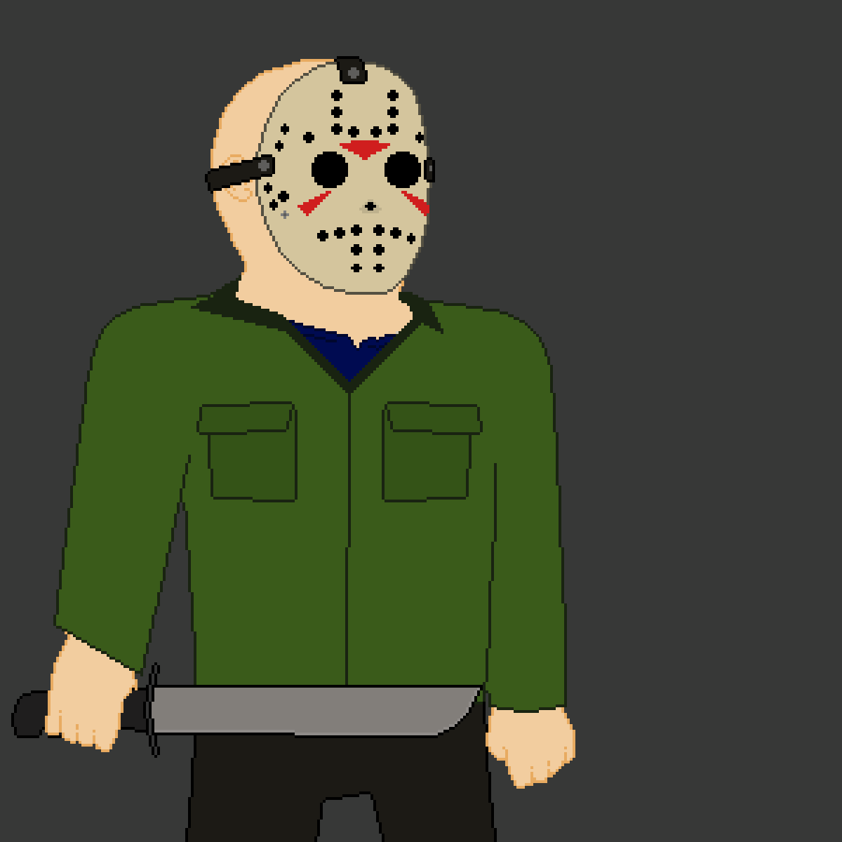 Pixilart - Jason Pumpkin by SILEX
