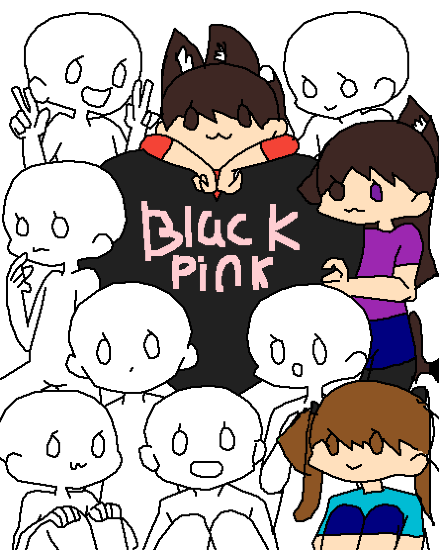 Editing blackpink fans - Free online pixel art drawing tool - Pixilart