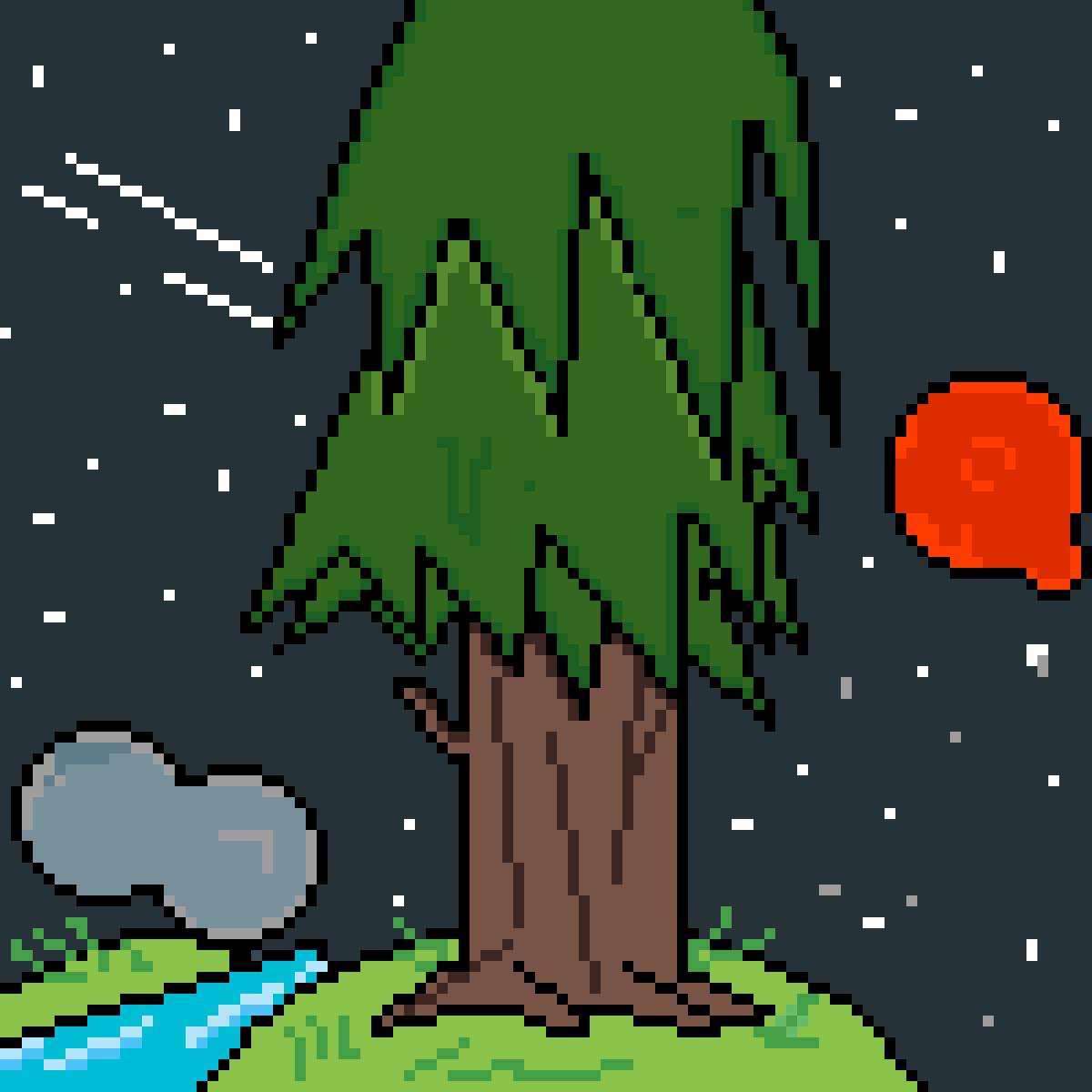 Pixilart - A tree in Space by DK0ESfHe9vonZzW