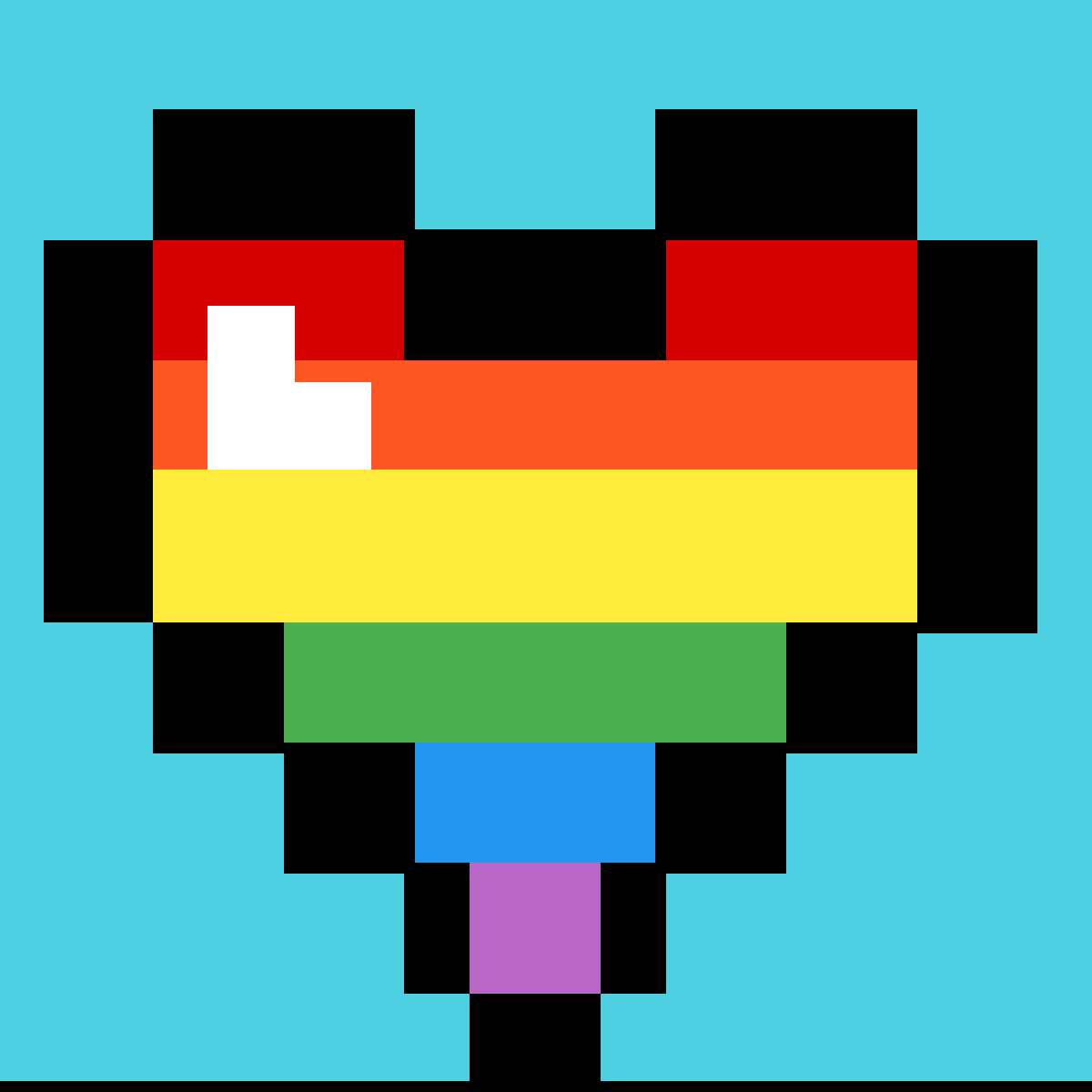 Pixilart - Rainbow Heart by Anonymous