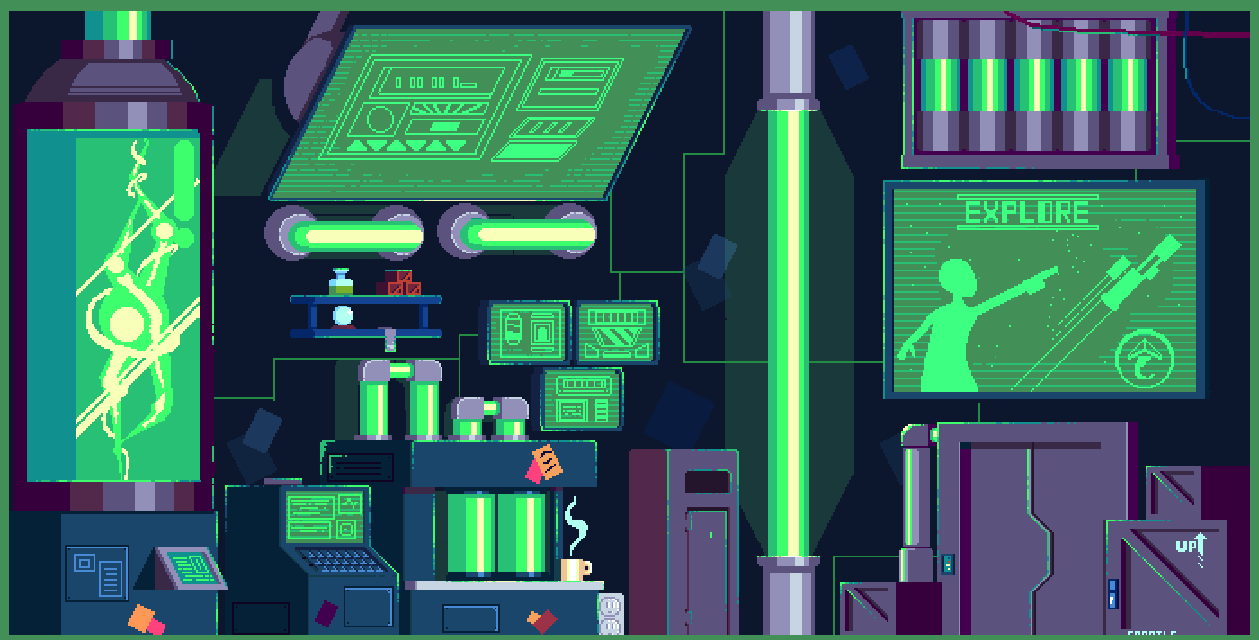 Pixilart - A strange laboratory by W0ah
