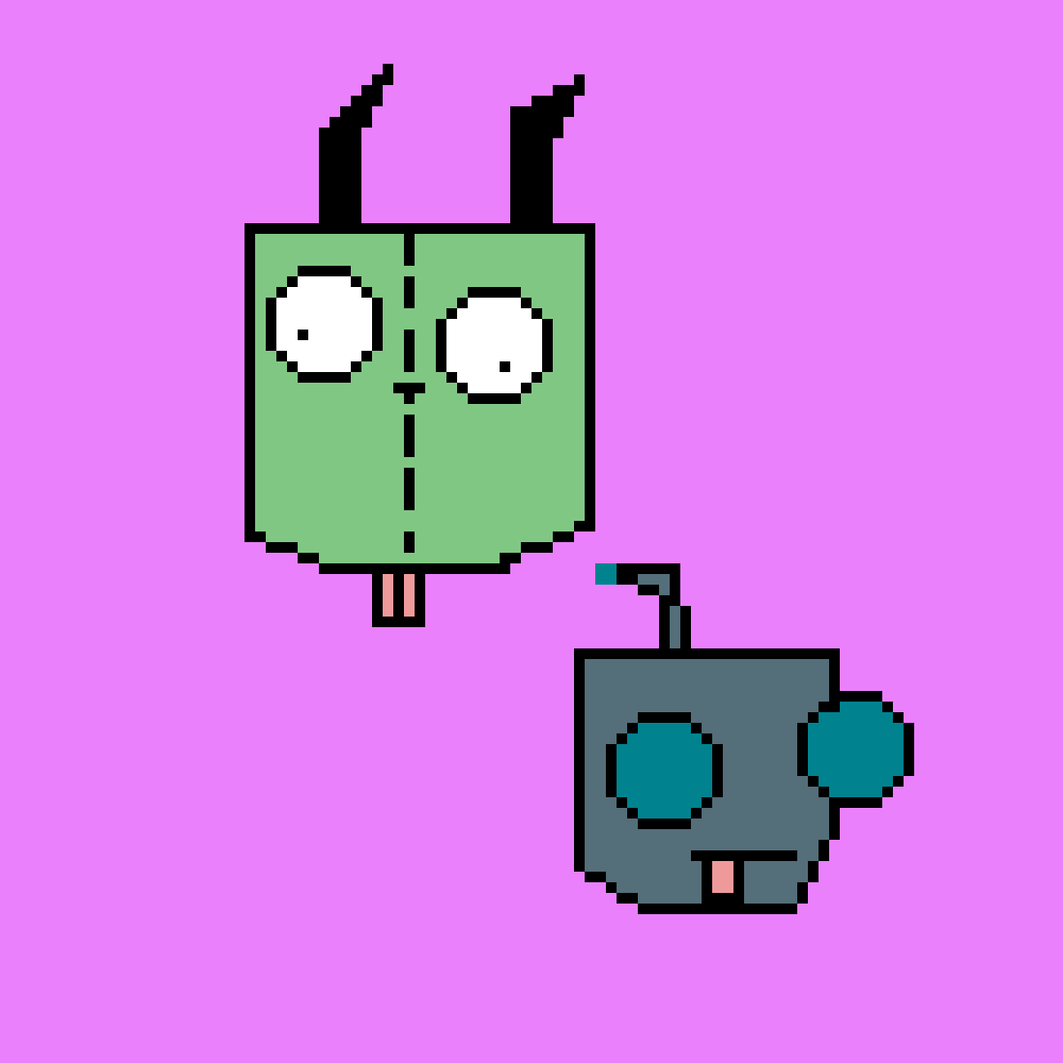 Editing Invader zim gir - Free online pixel art drawing tool - Pixilart