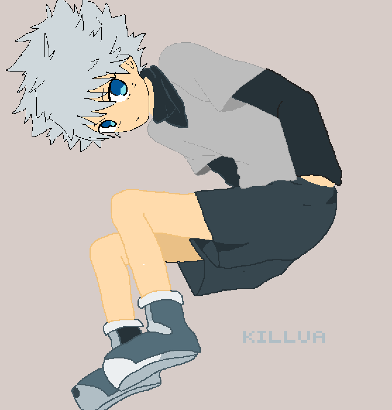 Editing Killua - Free online pixel art drawing tool - Pixilart