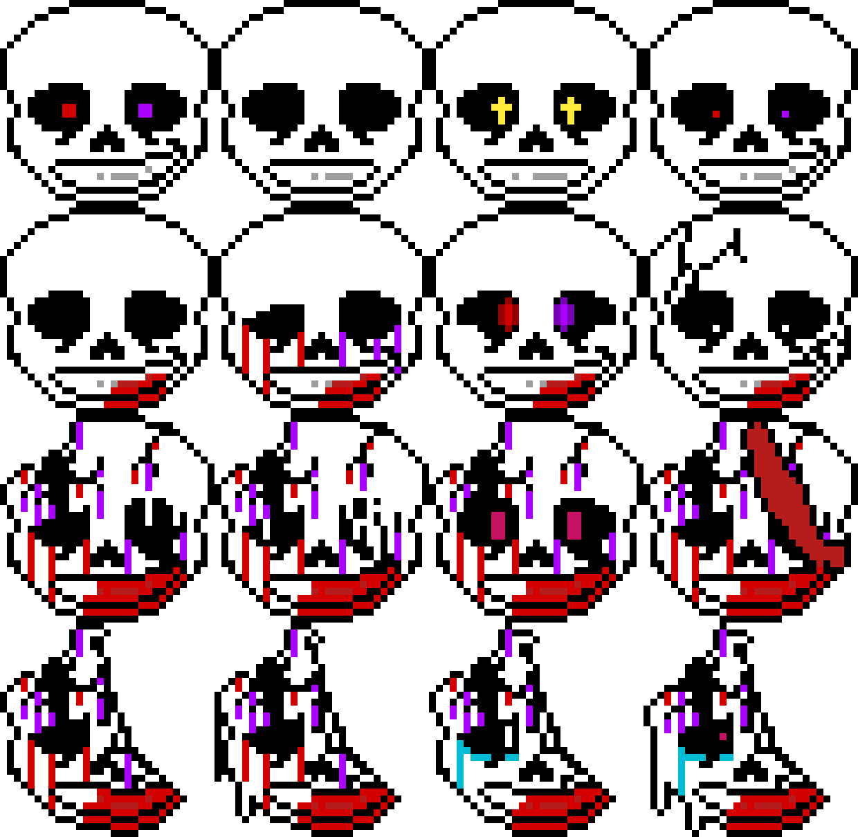 Pixilart - uk sans heads by MR-E