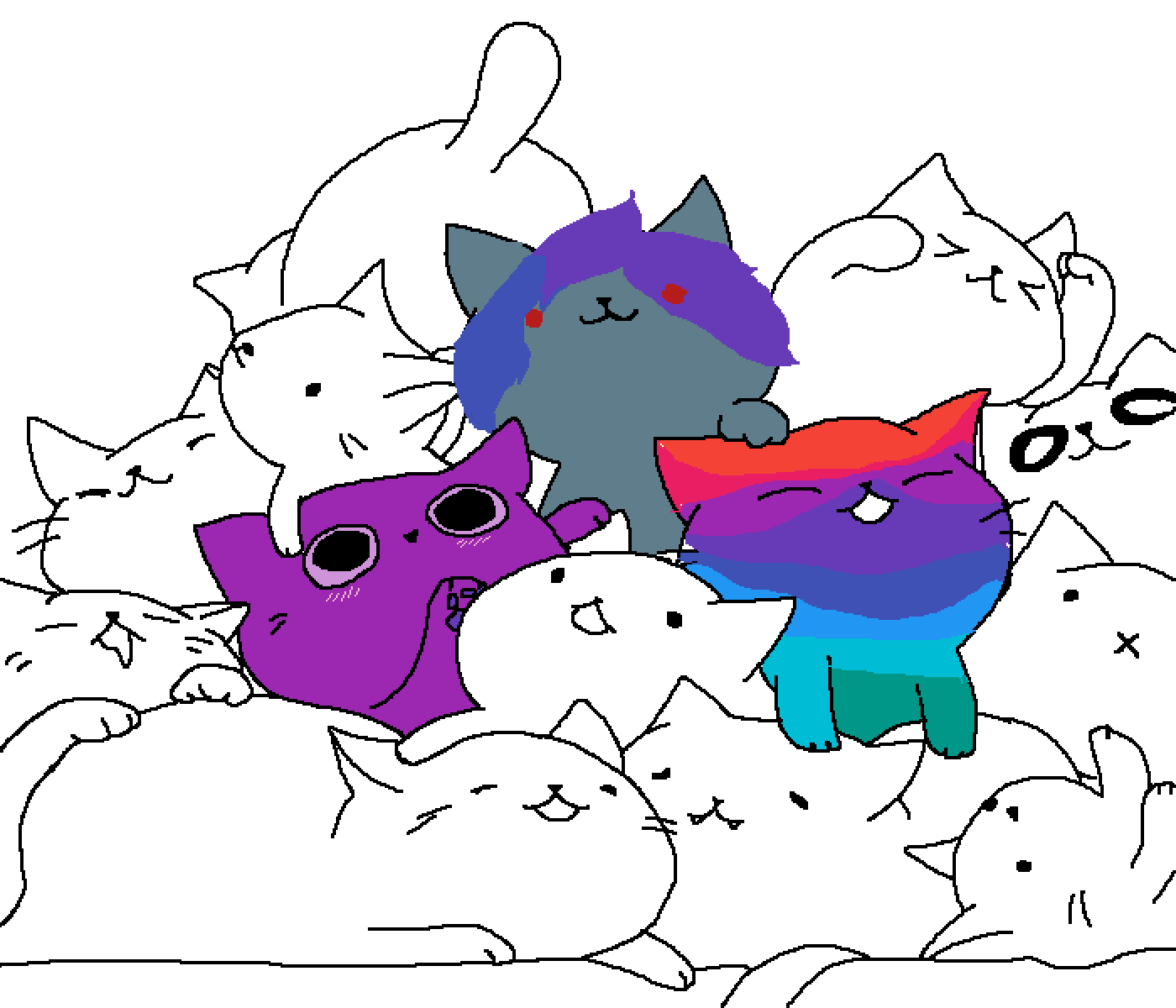 Pixilart - demon cat by ManicInc