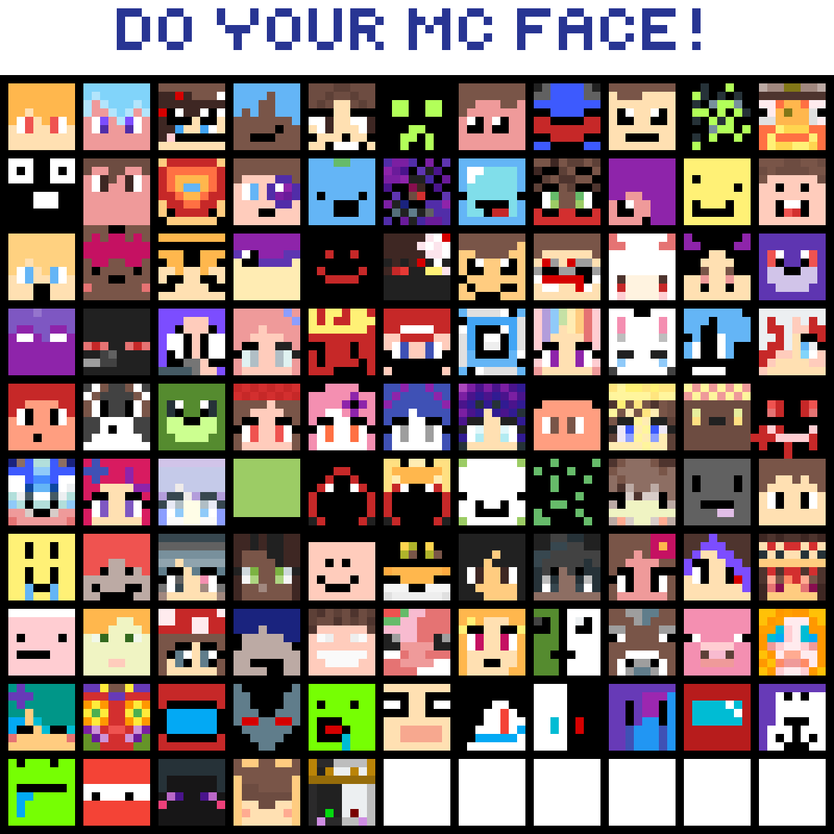Pixilart - Add mc face here by DSMPliz