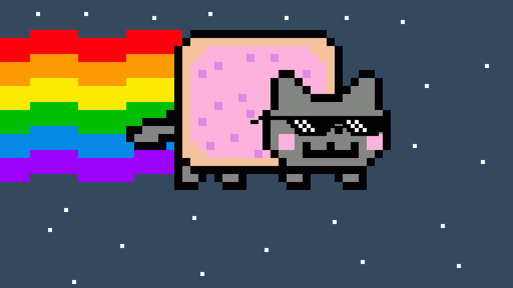 Pixilart - MLG Nyan cat by Anonymous