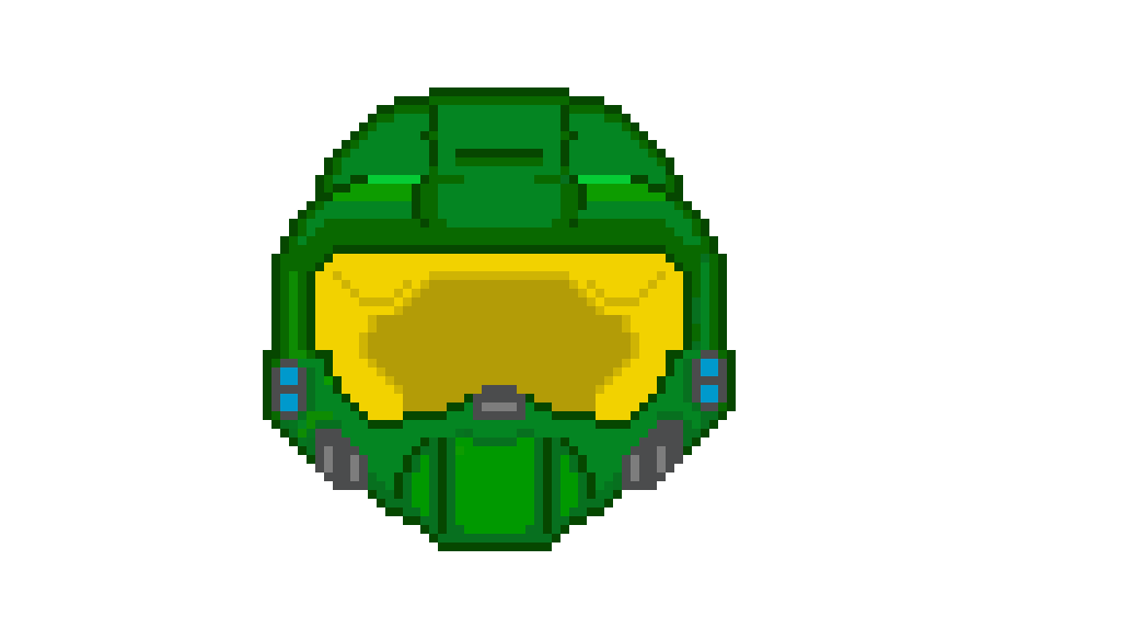 Editing master chief helmet - Free online pixel art drawing tool - Pixilart