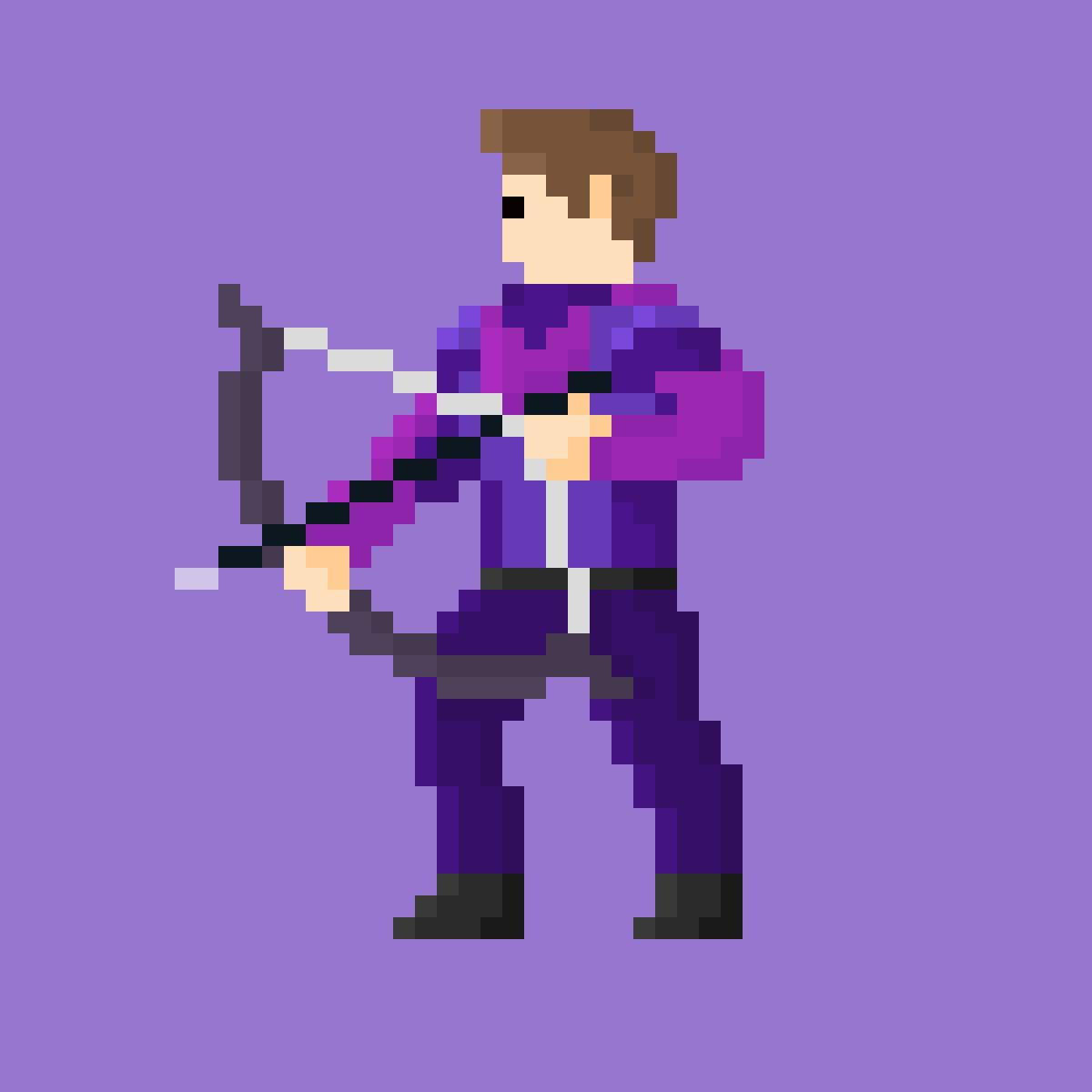 Pixilart - Hawkeye by NeptuneBlueX