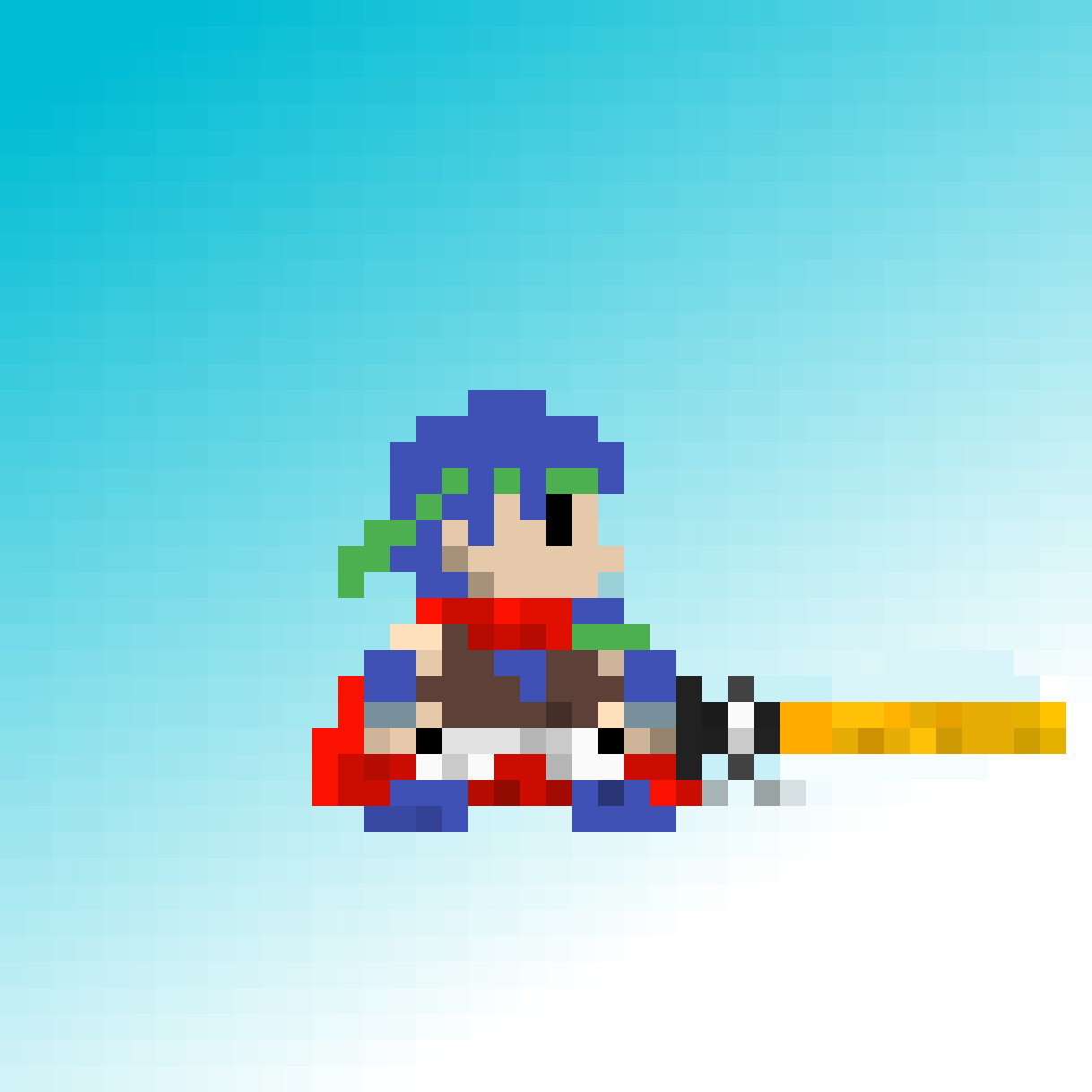 Pixilart - 8 Bit Fire Emblem Ike by pixelartjay