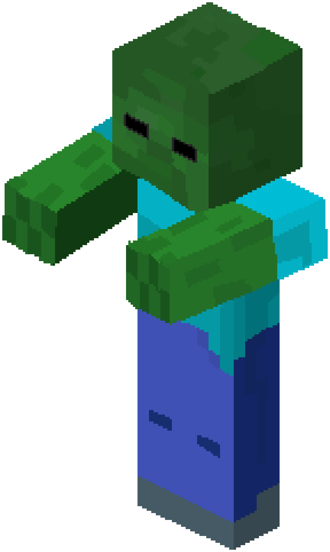 Pixilart - Minecraft zombie by minecrfafter01