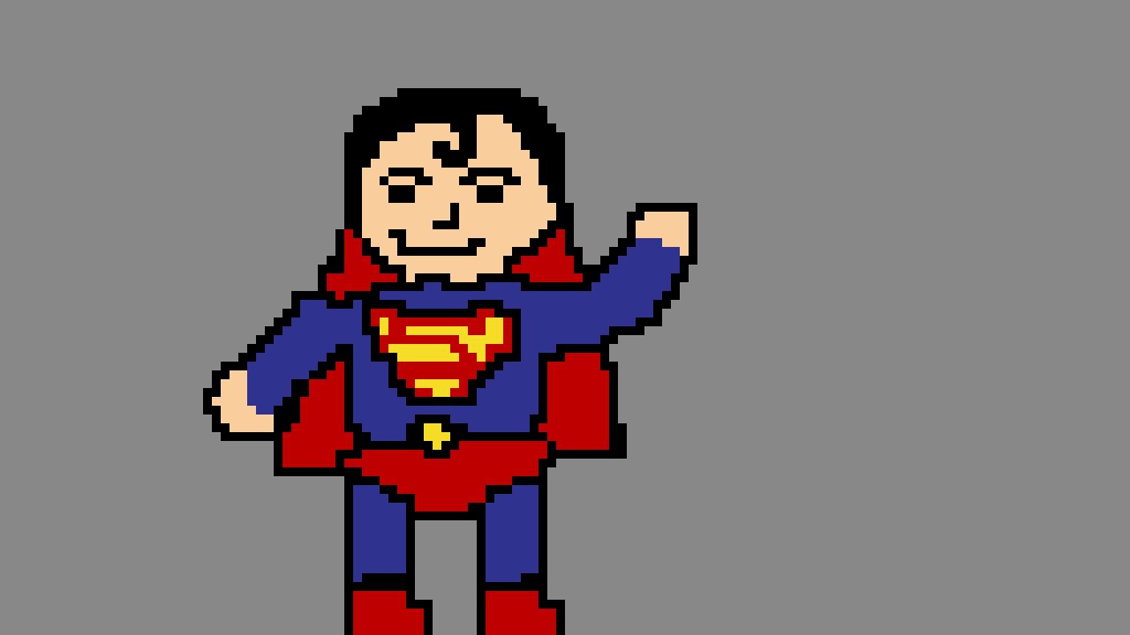 Pixilart - Pixel Superman by Caruline