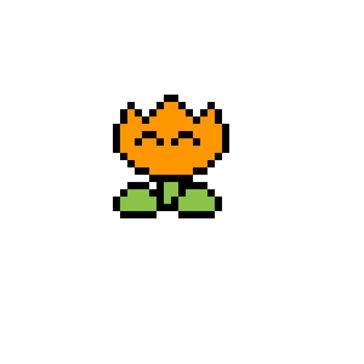 Pixilart - SMW Fire Flower by PokeBrolic