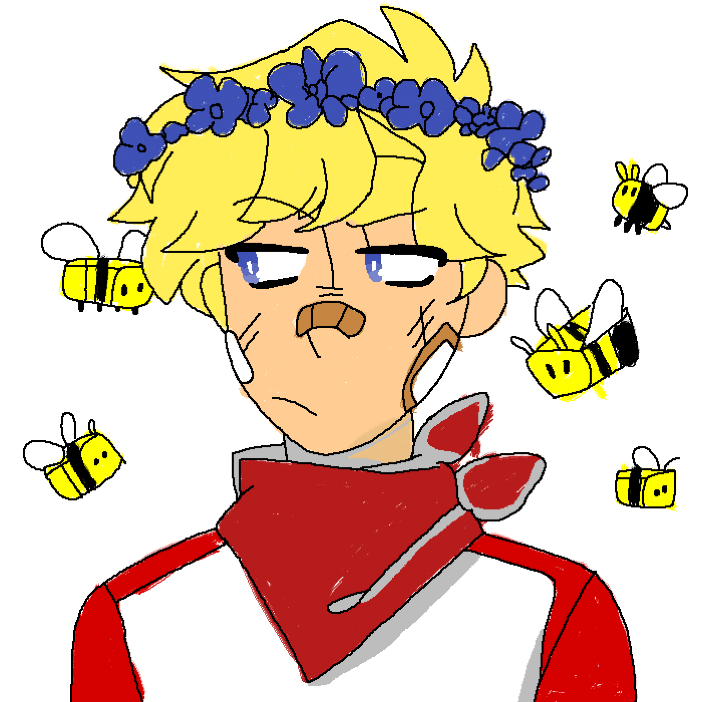 Pixilart - tommyinnit with da bees by katboi228