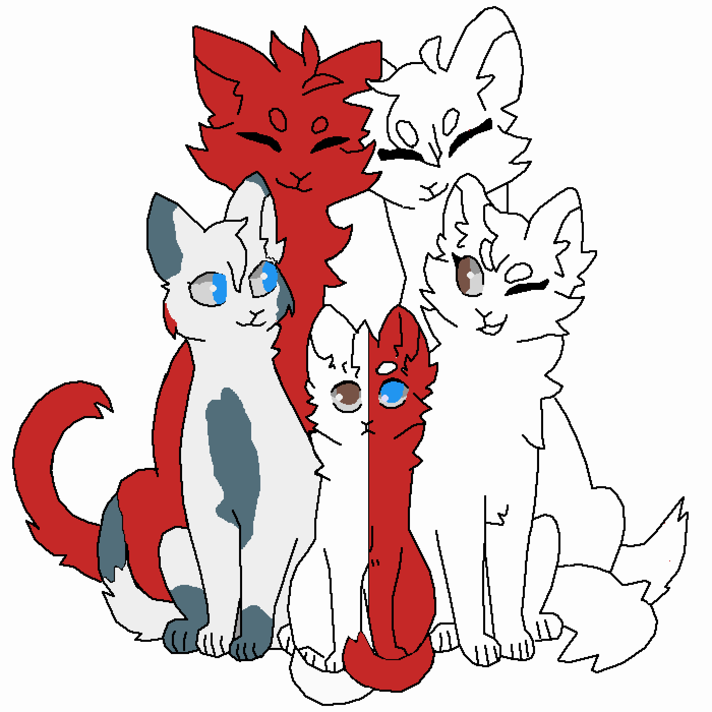 Editing Bramble Cats - Free online pixel art drawing tool - Pixilart