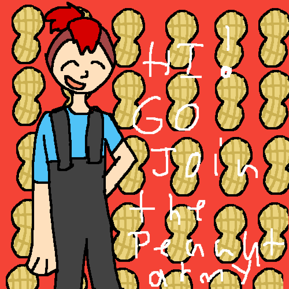 Pixilart - Join the peanut army by pixlekid