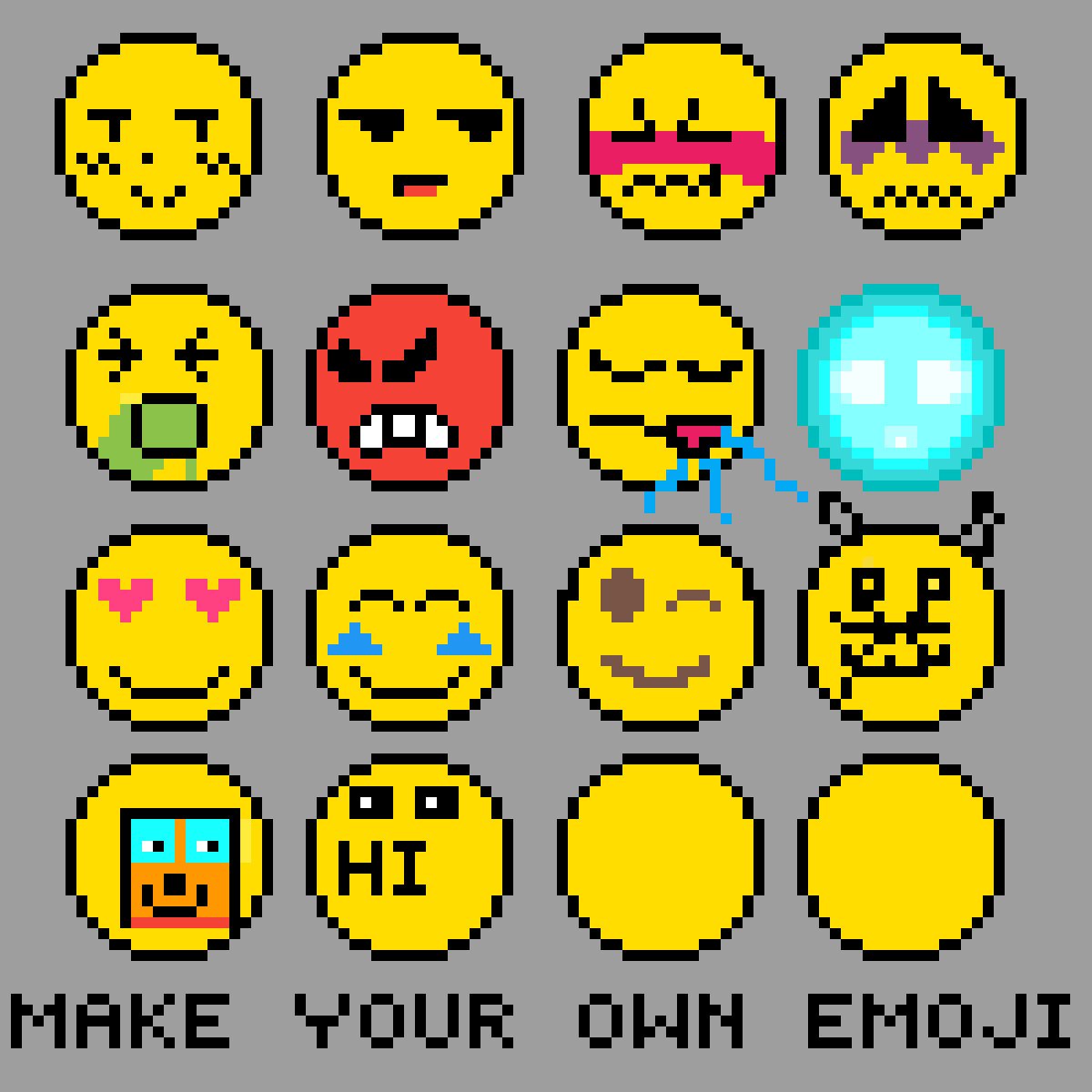 Editing ever one we want you to draw a moji face pls - Free online ...