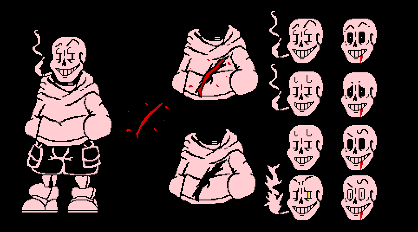 Pixilart - Skeletal Smash Papyrus by bakeybones