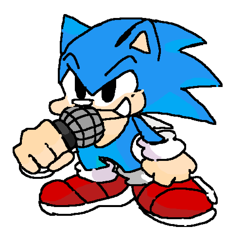 Pixilart - Sonic fnf base by FandomDrew