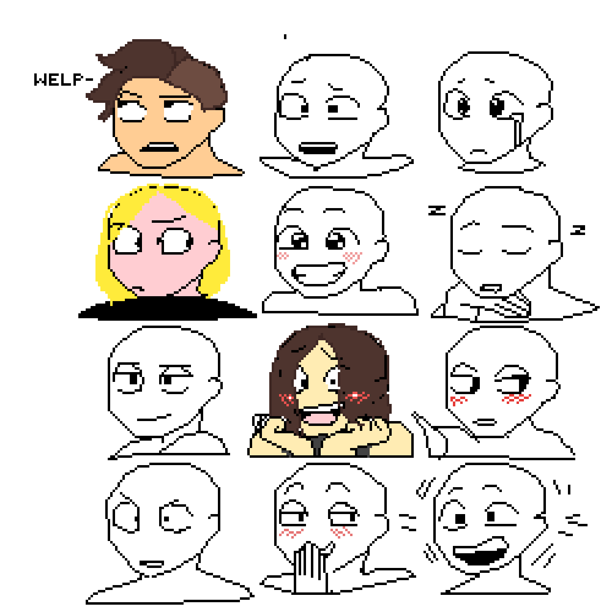 Editing eye roll LOL - Free online pixel art drawing tool - Pixilart