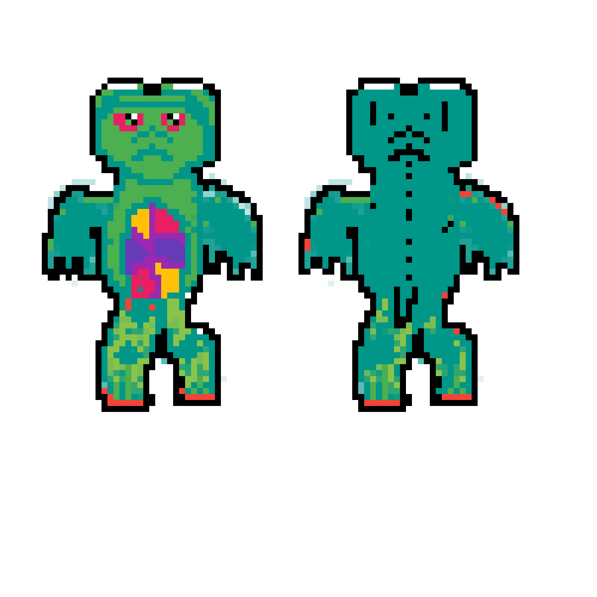 Pixilart - Mutated Energy Swamp Frog by BoiAD