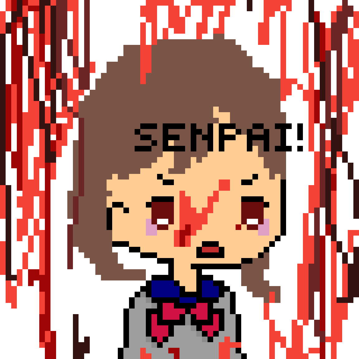 Editing Yandere~Chan - Free online pixel art drawing tool - Pixilart