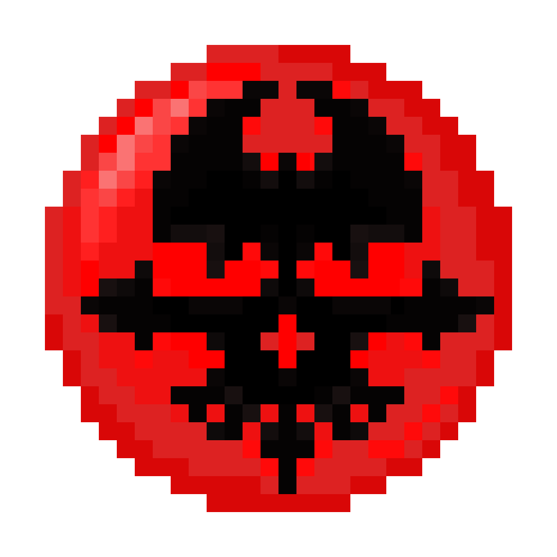 Pixilart - Red Skull Pin by pixeled-matcha