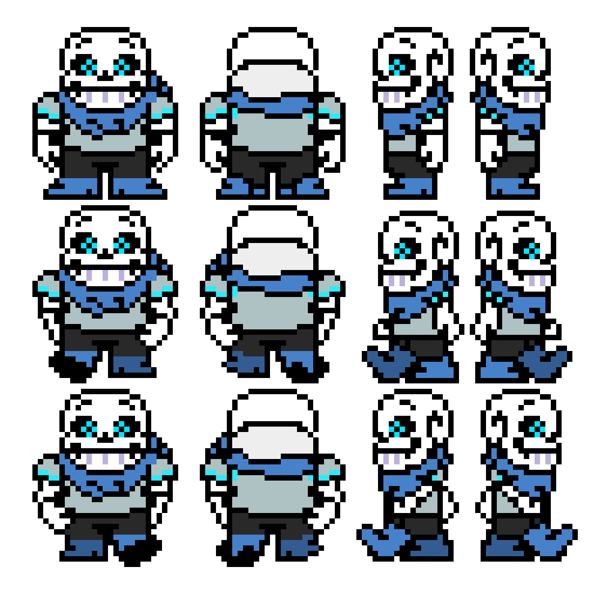 Pixilart - US Sans Walk Cycle by Werdna-5002