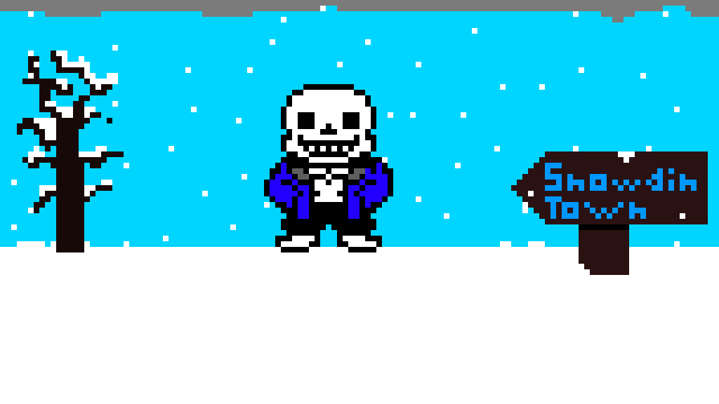 Editing Snowdin Sans Undertale - Free online pixel art drawing tool ...