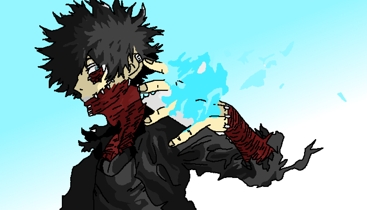 Editing DABI MHA - Free online pixel art drawing tool - Pixilart